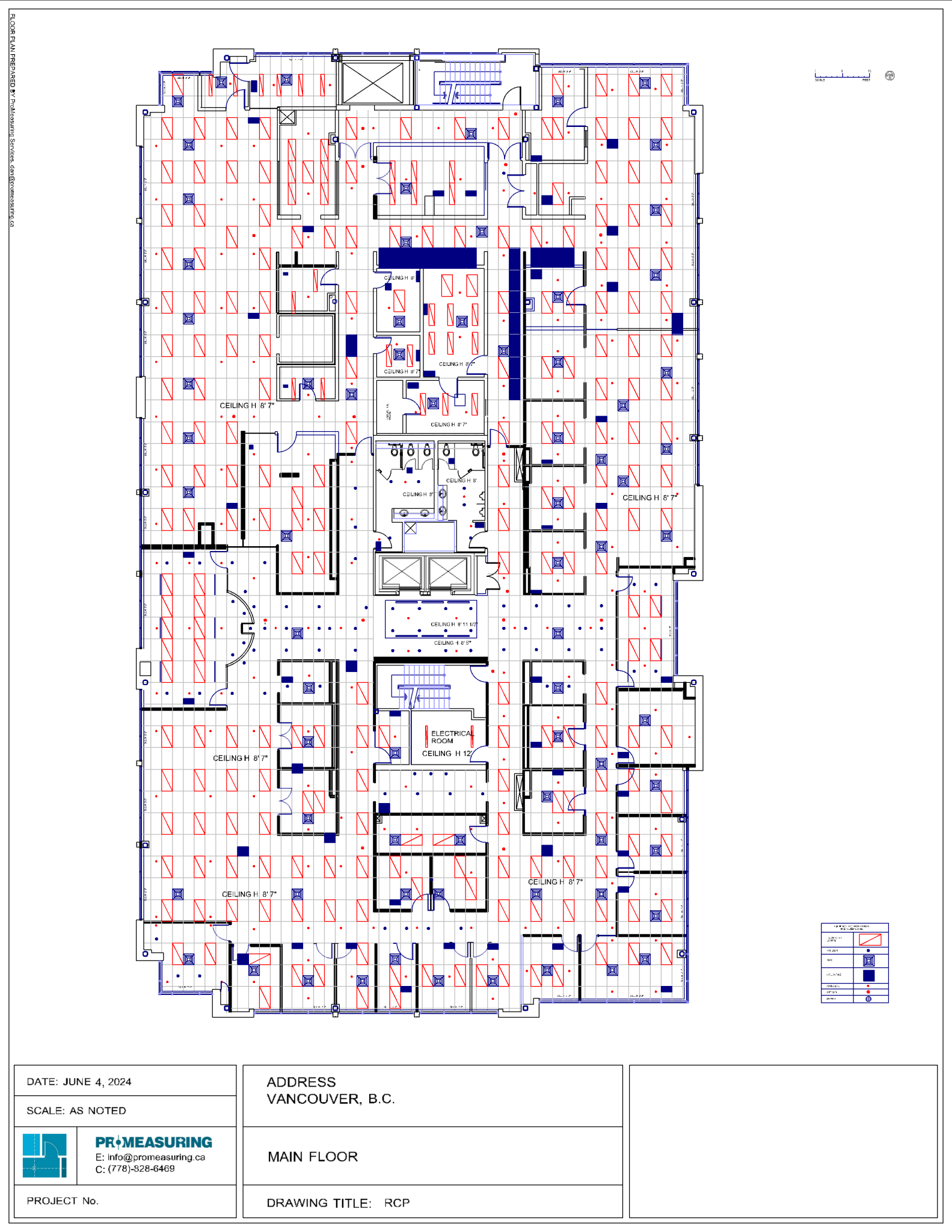 RCP – Space measurements, As-Built Drawings, BOMA Standard Area ...